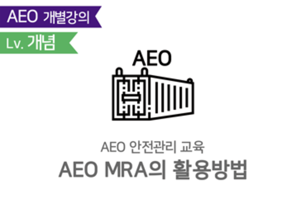 더 아카데미 ::: 관세·무역, 글로벌셀링 교육의 모든 것 [AEO-3] AEO MRA의 활용방법